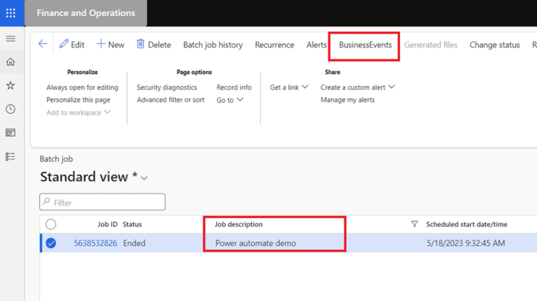 How to trigger Dynamics 365 Finance and Operations Business Events with Power Automate