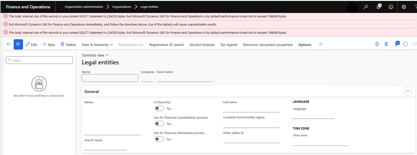 Fixing the record size limit error in Dynamics 365 Finance & Operations: A quick guide