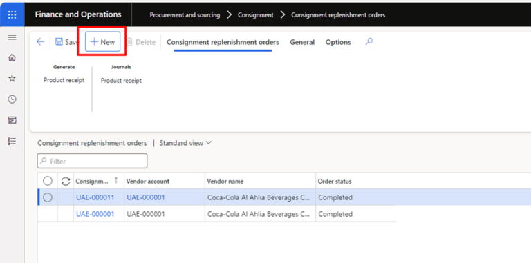 Consignment inventory in Dynamics 365 F&O: Receiving and consuming your ...