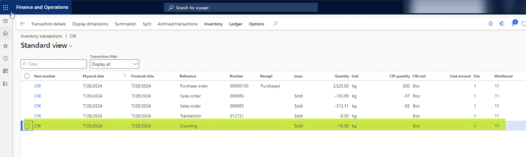 Setting up catch weight products in Dynamics 365 Finance and Operations ...