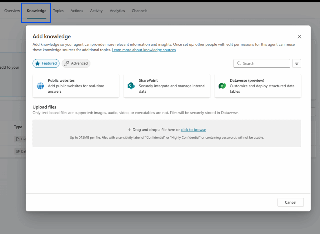How to use Dynamics 365 entities as a knowledge source in Microsoft ...