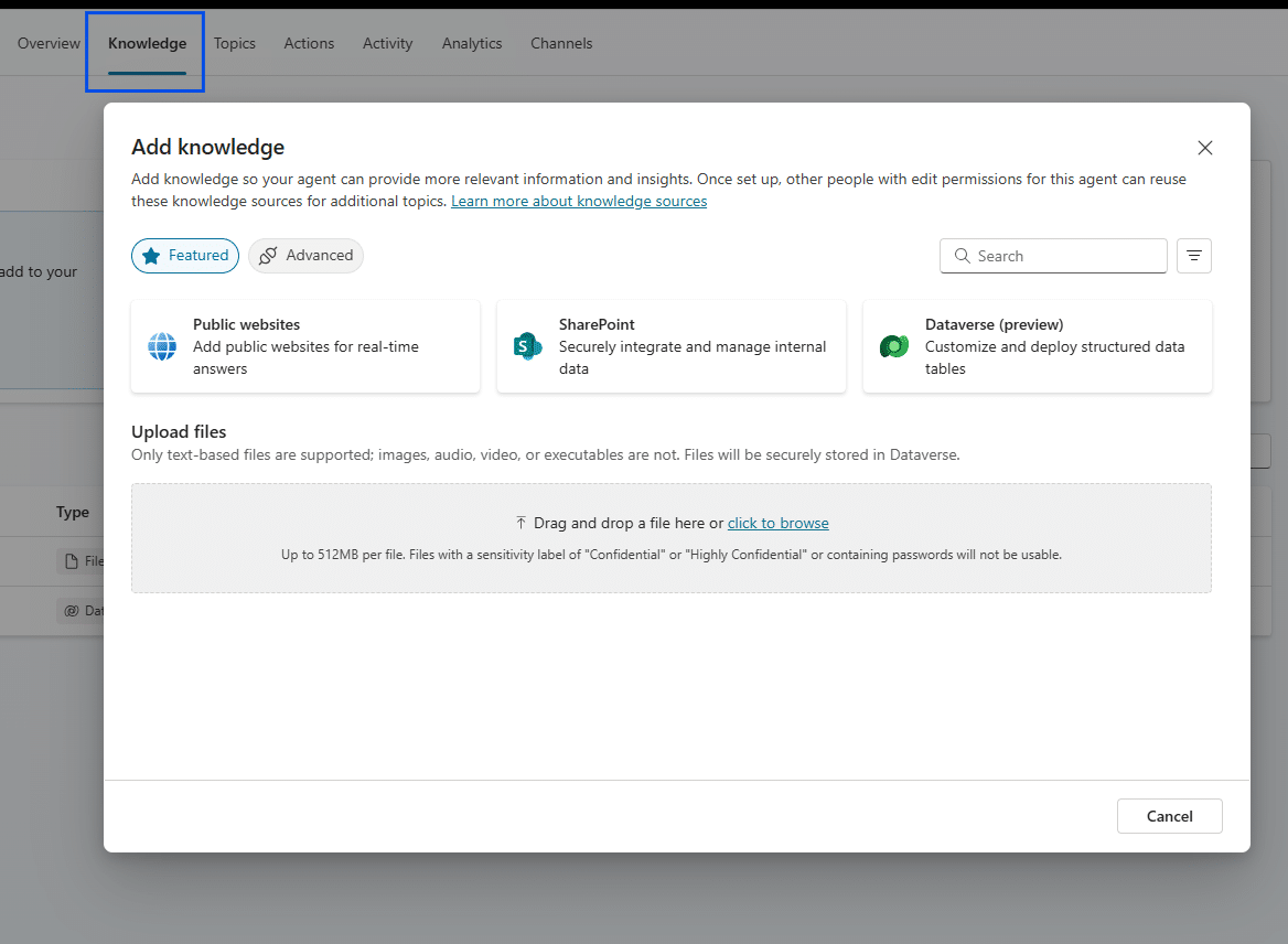 How to use Dynamics 365 entities as a knowledge source in Microsoft ...