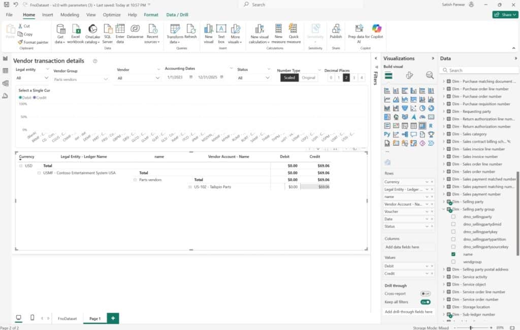 How to extend the business performance analytics report in D365 Finance ...